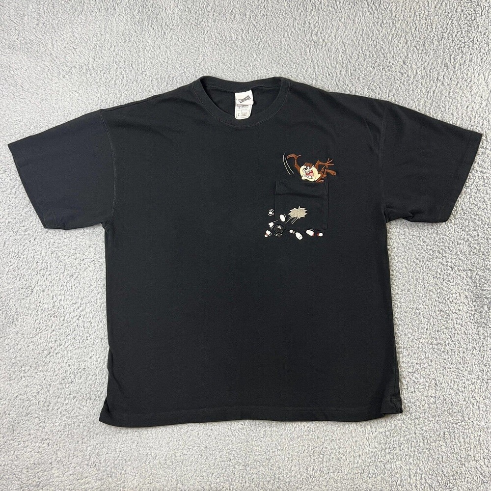 Vintage Warner Bros 2000 Taz Bowling Embroidered Pock… - Gem